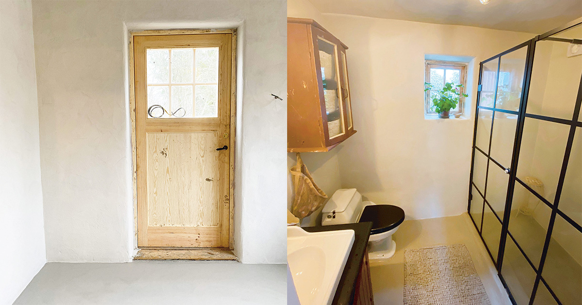 Att bygga badrum i lera - Svenska Byggnadsvårdsföreningen